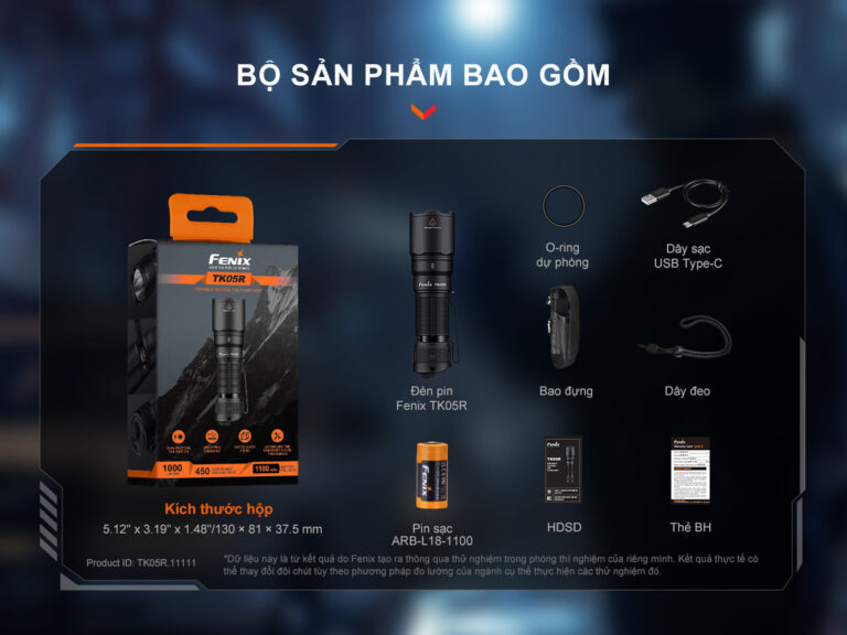 Đèn Pin Fenix - TK05R