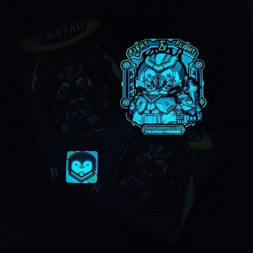 |M.A.M.U| Penguin Fight & Flight Acrylic Patch Set